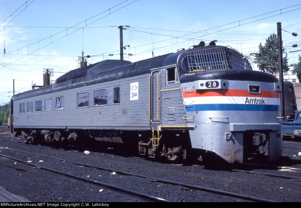 Amtrak 28 in New Haven CT. From the collection of Frank Szachacz